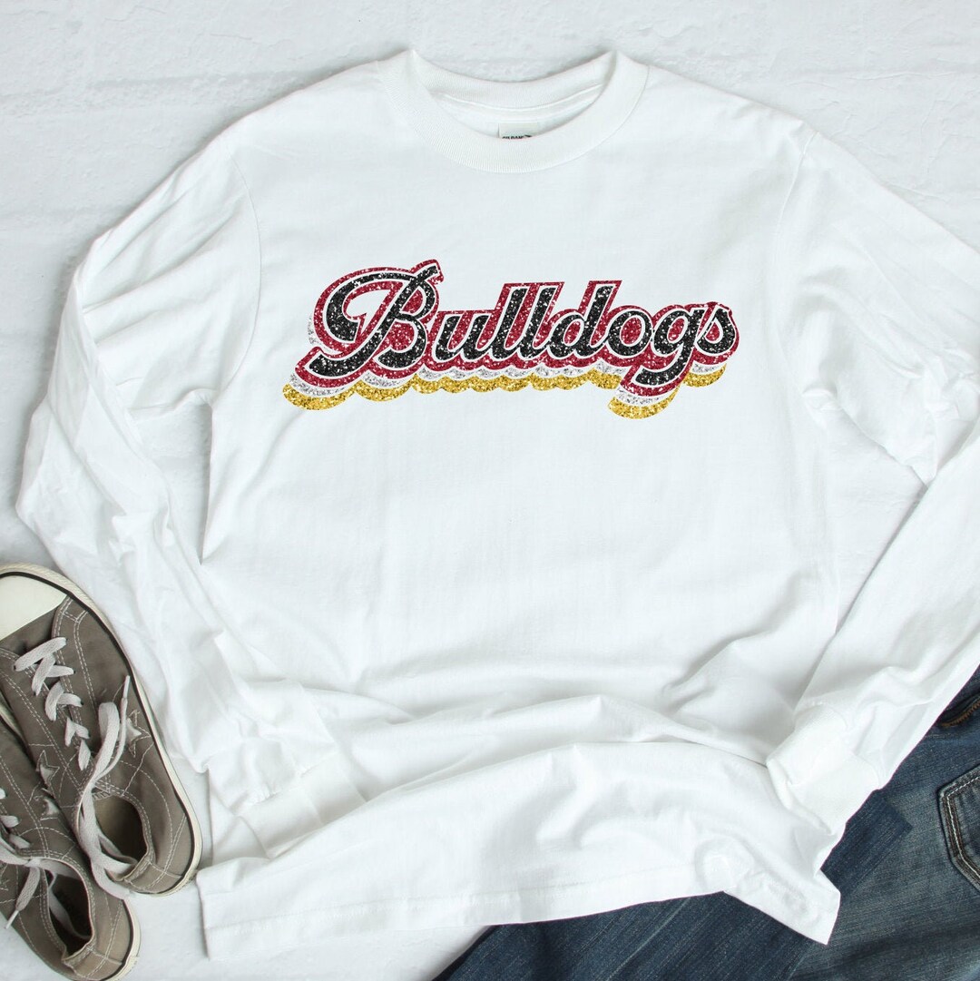 Digital Bulldogs Retro Text SVG PNG Sublimation Vinyl - Etsy