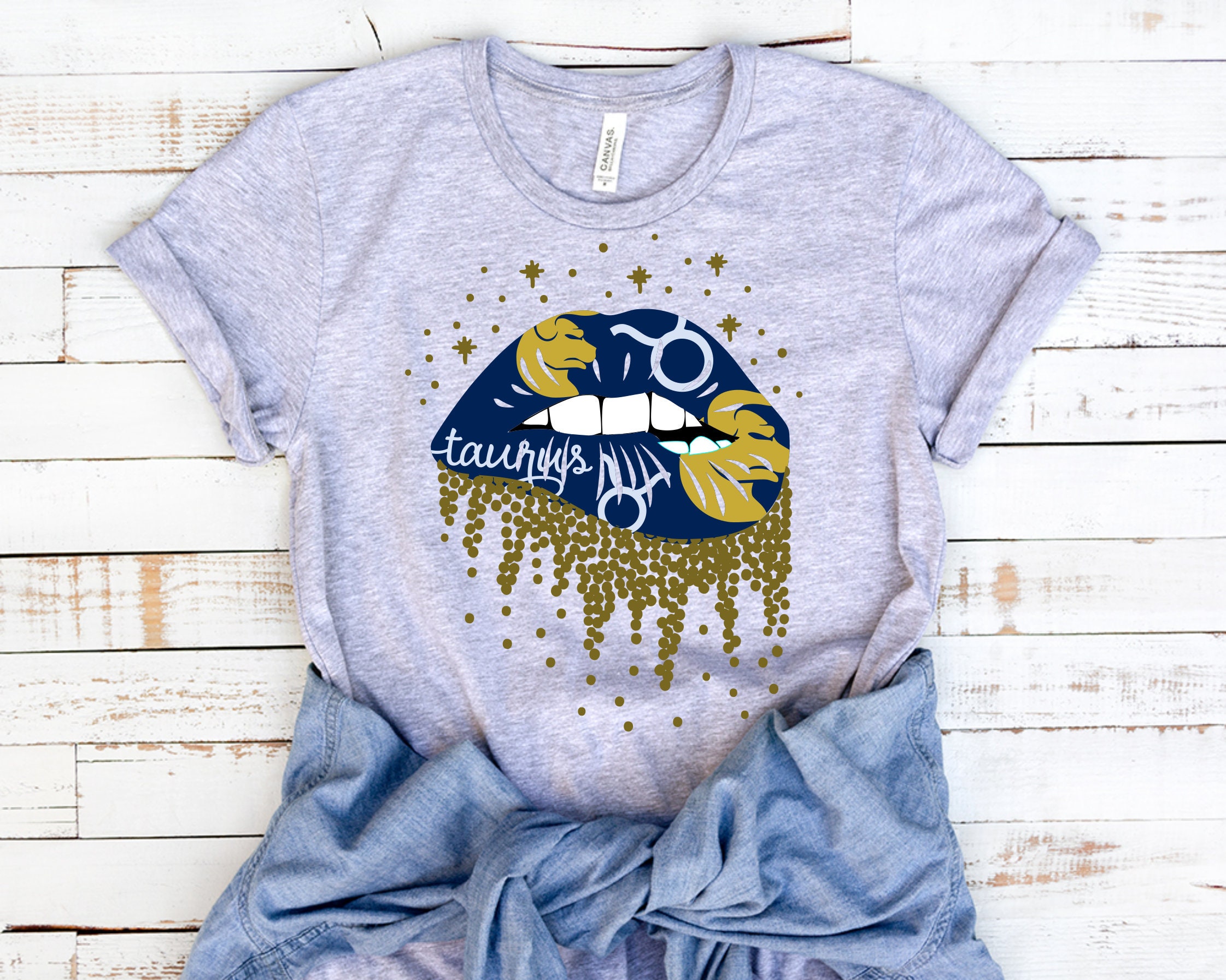 Zodiac Taurus Lips Digital Sublimation HTV Print Transfer Tumblers ...