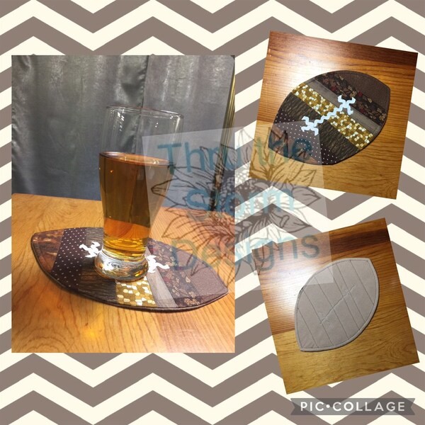 Football Mug Rug - Etsy