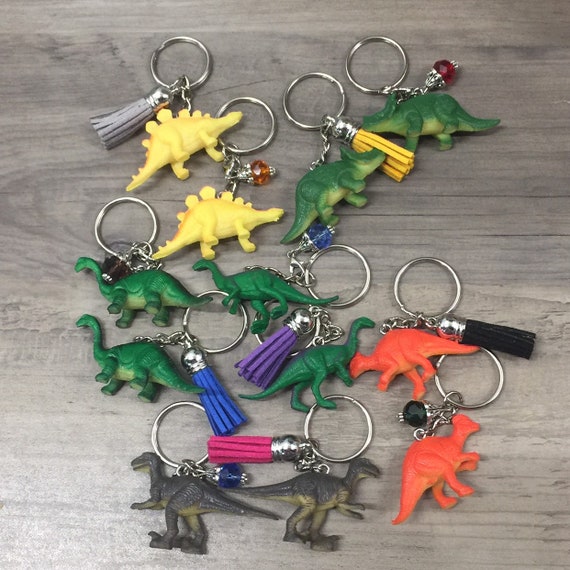 DINOSAUR KEYCHAIN Key Ring Key Fob Animal Cute Fun Cool | Etsy
