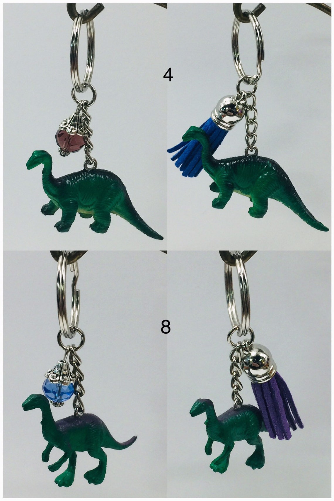 DINOSAUR KEYCHAIN Key Ring Key Fob Animal Cute Fun Cool | Etsy