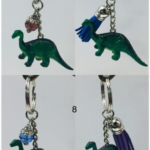 DINOSAUR KEYCHAIN, Key Ring, Key Fob, Animal Cute, Fun Cool, Unique ...
