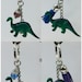 DINOSAUR KEYCHAIN, Key Ring, Key Fob, Animal Cute, Fun Cool, Unique ...