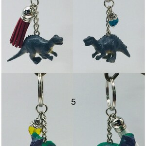 DINOSAUR KEYCHAIN, Key Ring, Key Fob, Animal Cute, Fun Cool, Unique ...
