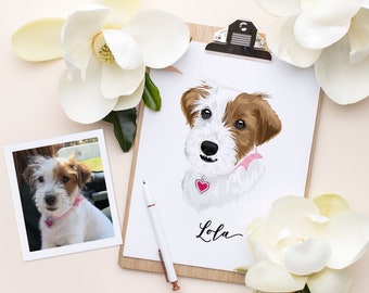 Custom pet portrait | Etsy