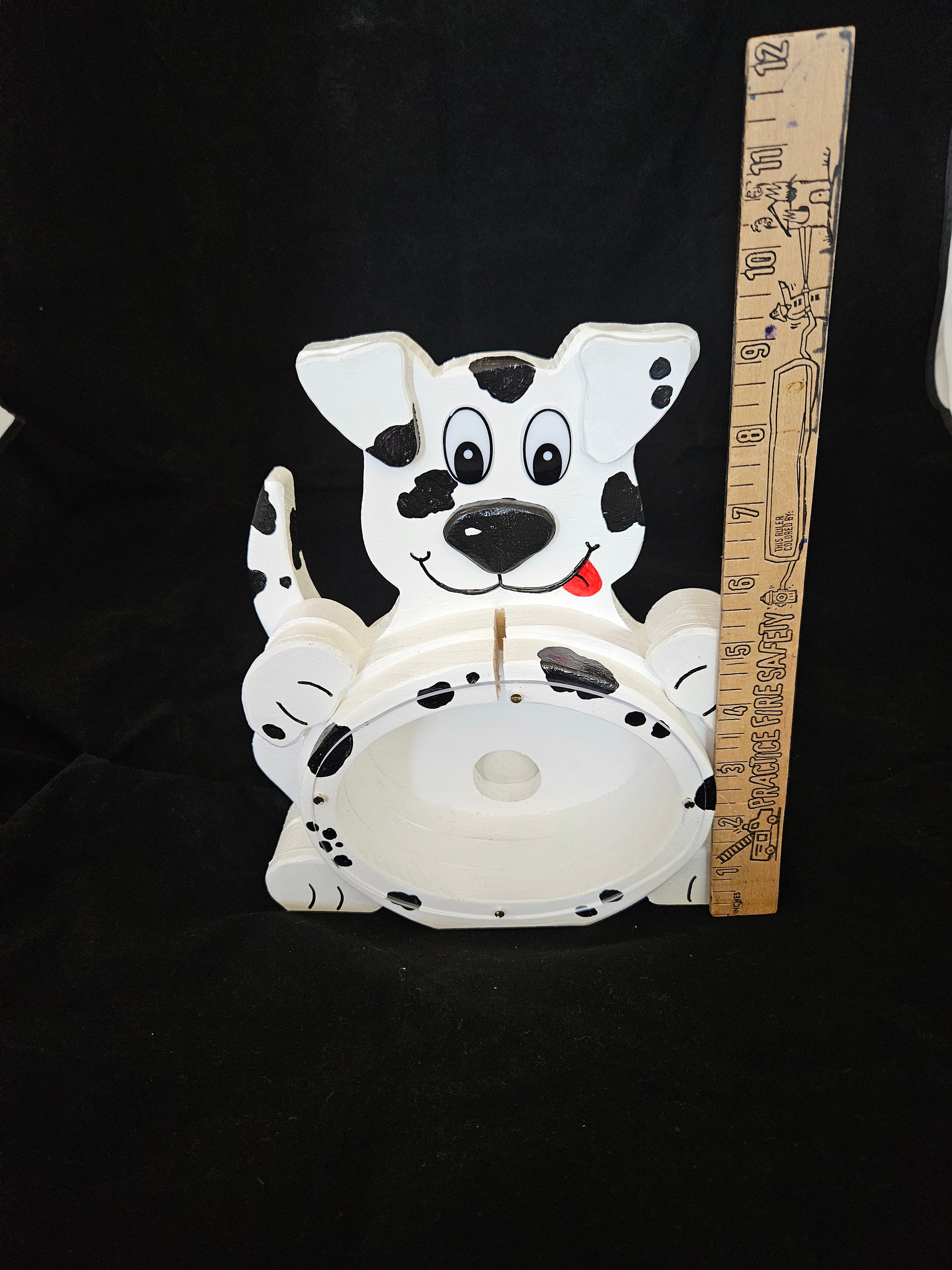 Dog Bank Made From Solid Wood, Dalmatian Look Alike - Etsy
