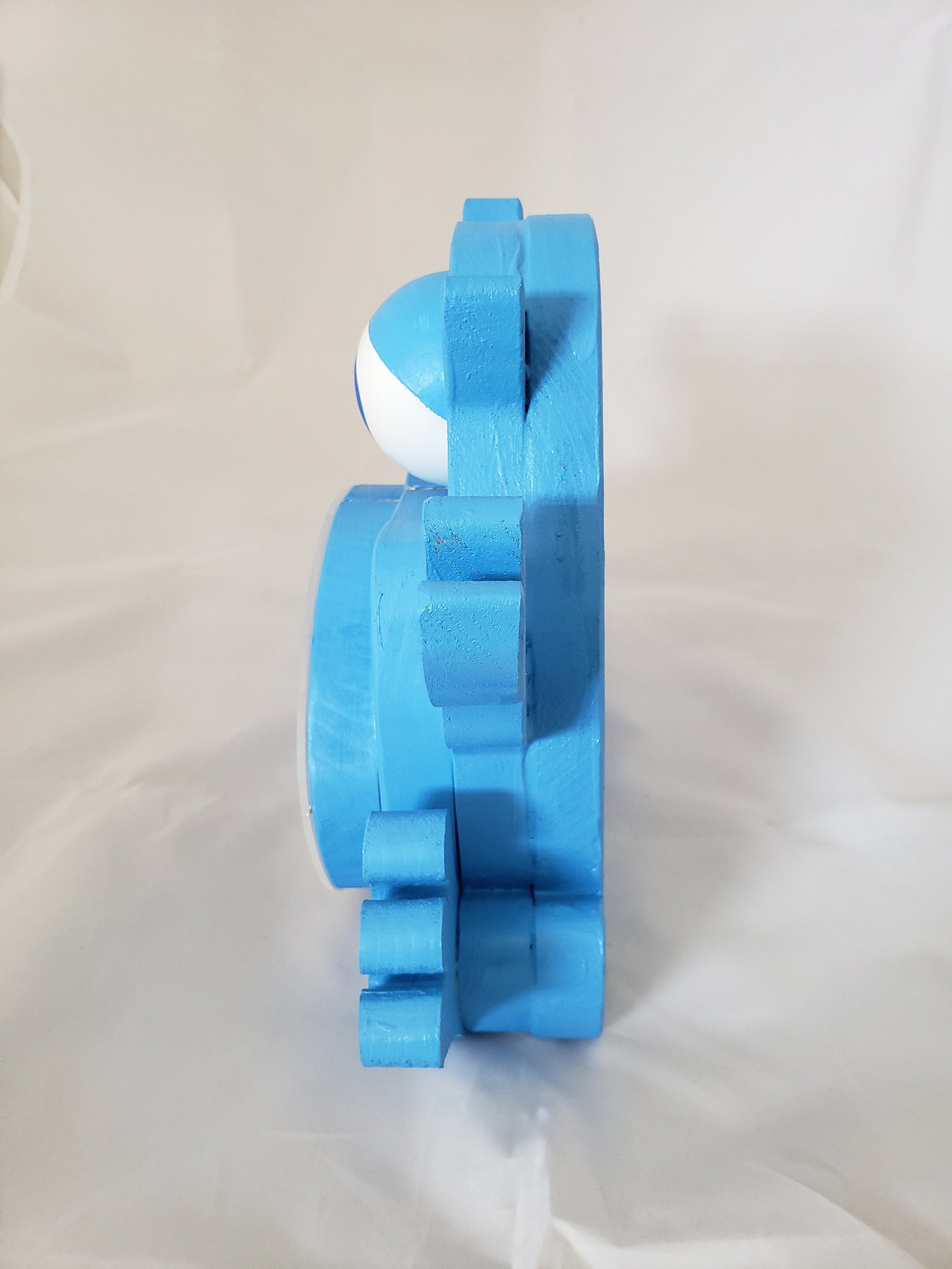 One Eyed Alien Monster Bank in Bold Blue Made From Solid Wood - Etsy