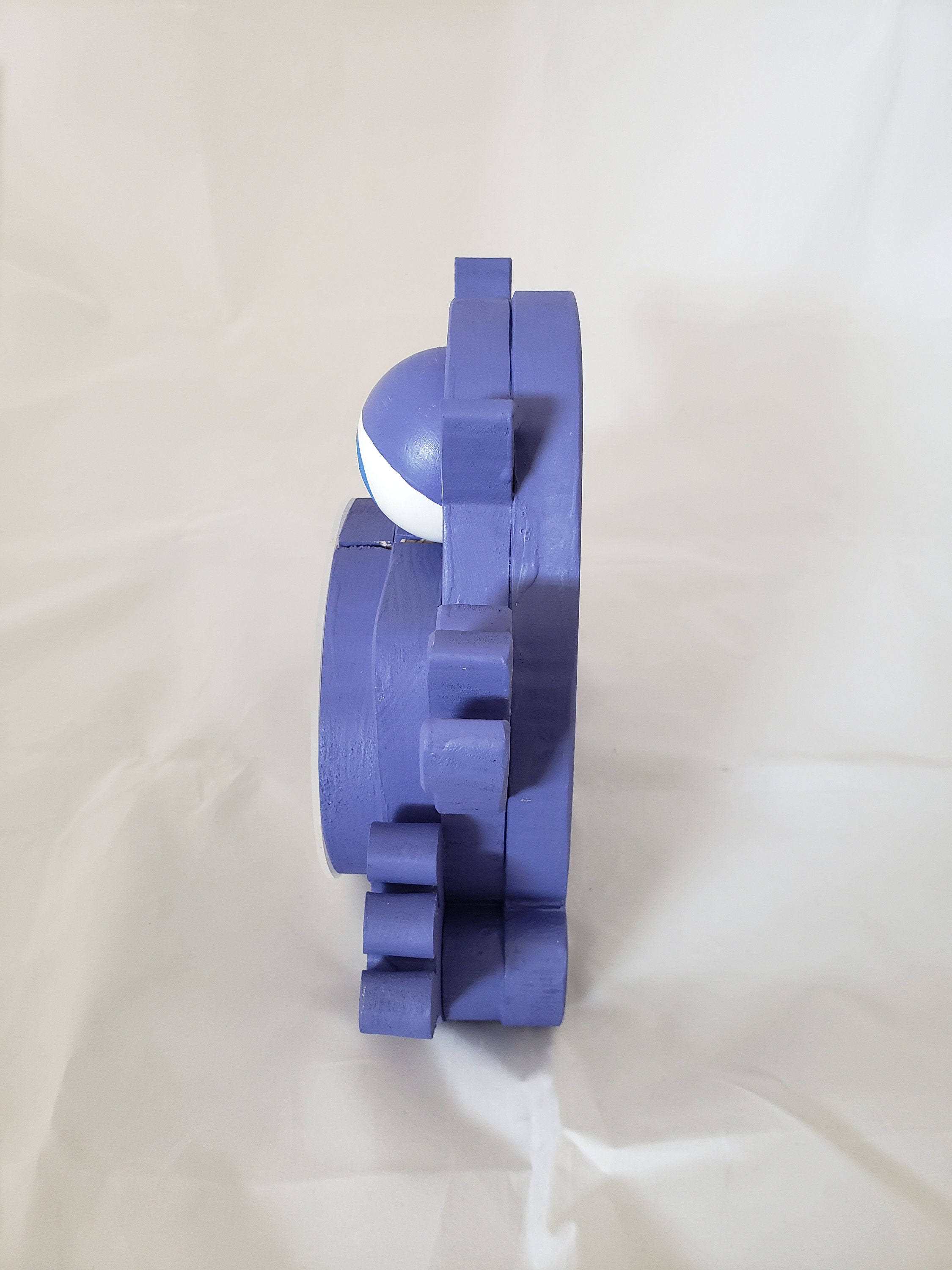 One Eyed Alien Monster Bank in Dark Purple Made From Solid Wood - Etsy