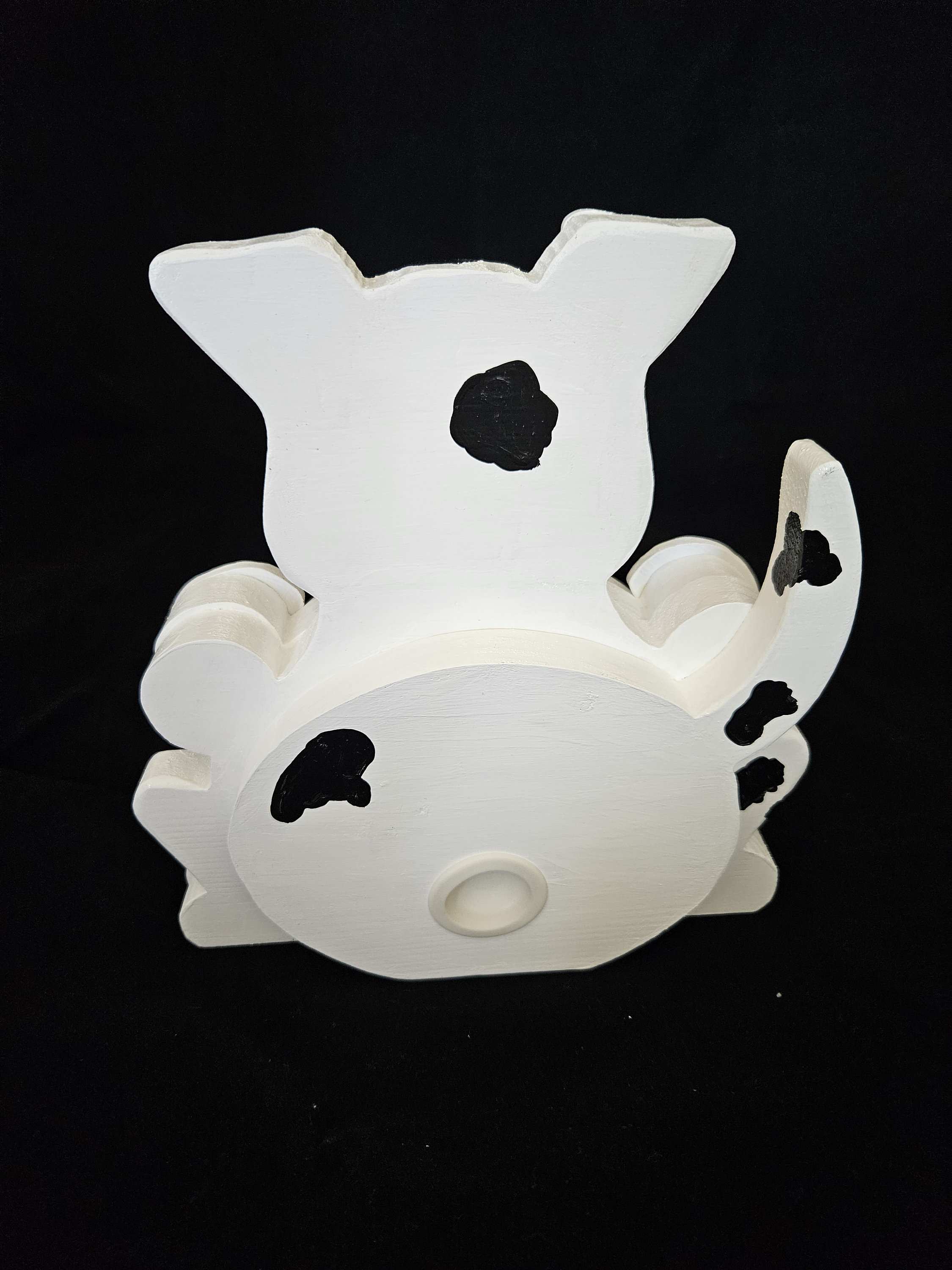 Dog Bank Made From Solid Wood, Dalmatian Look Alike - Etsy