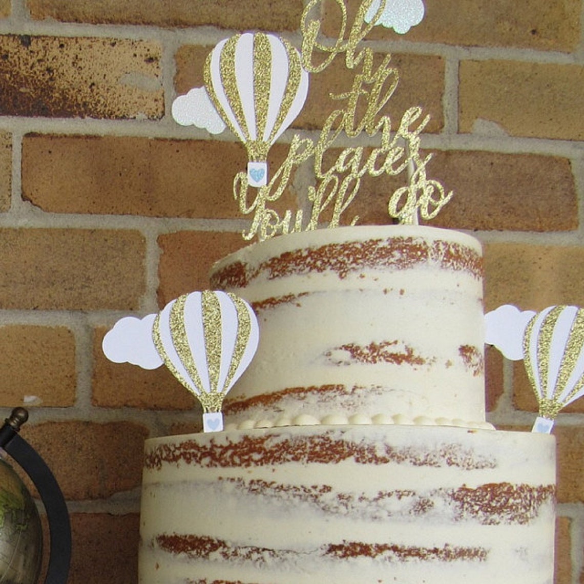Hot Air Balloon Cake Topper Adventures Cake Topper Hot Air - Etsy