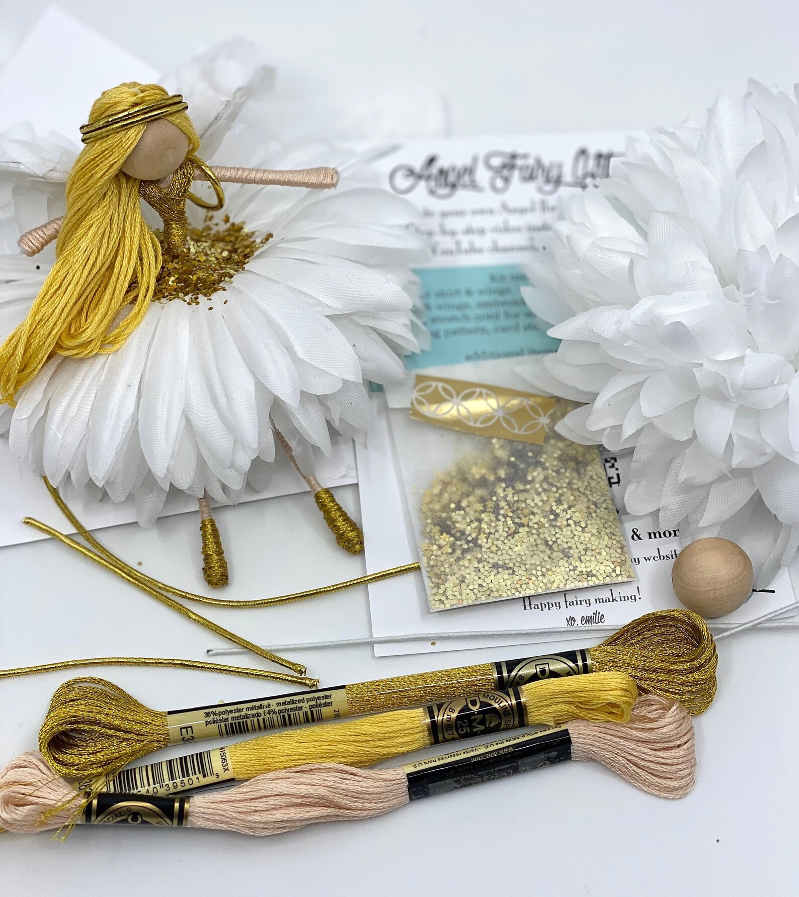 Angel Fairy Kit DIY Angel Flower Fairy Doll Making Kit - Etsy