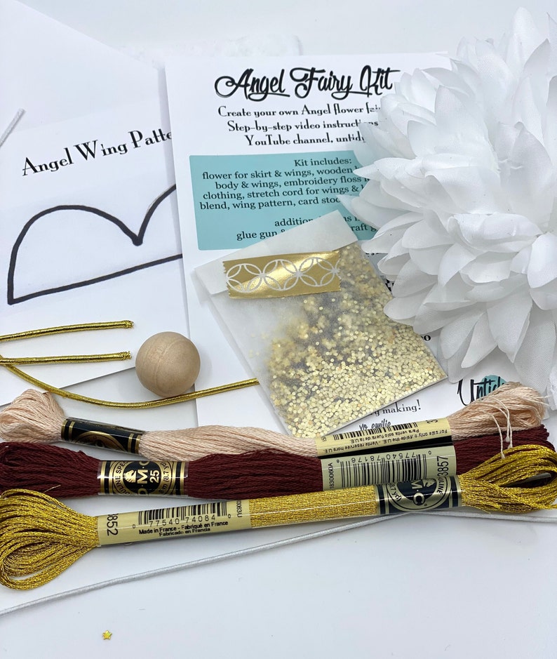 Angel Fairy Kit DIY Angel Flower Fairy Doll Making Kit - Etsy