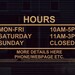 Customizable Business Hours Sign, Custom Store Front Sign, Custom Open ...
