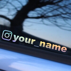 Instagram Sticker Decal, Car Sticker, Removable Vinyl Decal for Car ...