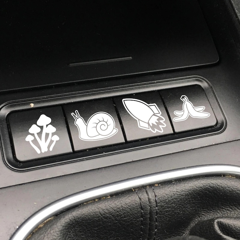 Car Button Decal - Etsy