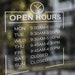 Custom Open Hours Sign, Customizable Sign, Store Opening Times, Open ...