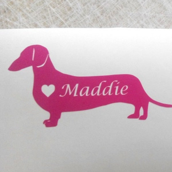 Weiner Dog Decal - Etsy