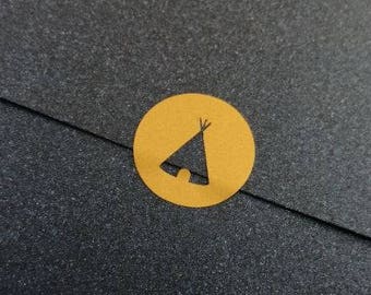 Teepee stickers | Etsy