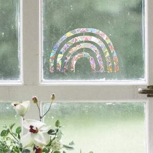 Rainbow Suncatcher, Rainbow Window Decal, Rainbow Maker, Suncatcher for ...