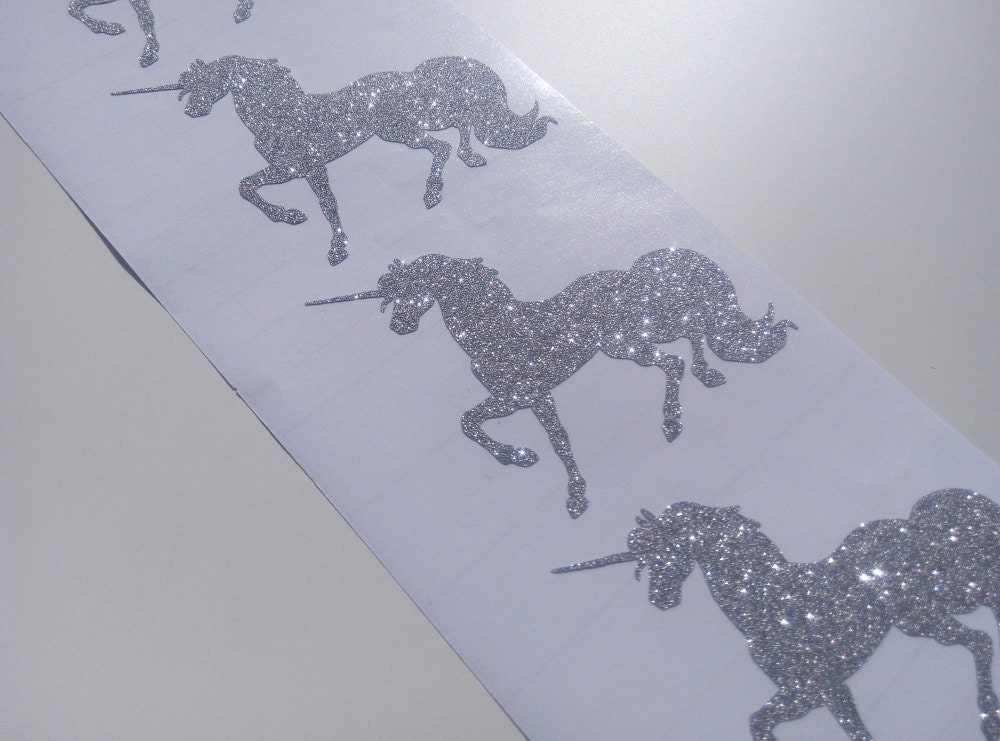 20 Unicorn Stickers, Unicorn Party Decor, Unicorn Birthday, Gold ...