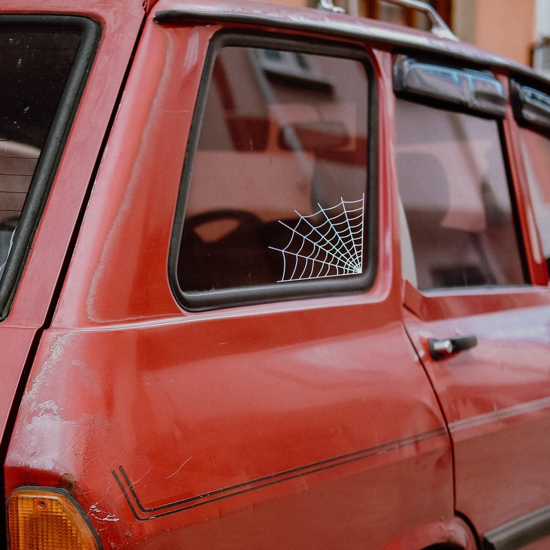Spider Web Decal, Car Mirror Sticker, Removable Vinyl Decal for Car ...