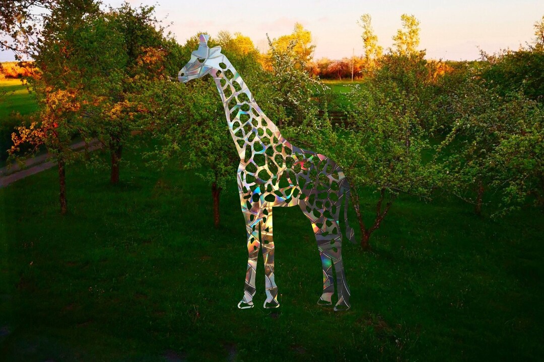 Giraffe Suncatcher Sticker, Cute Giraffe Window Decal, Safari Theme ...