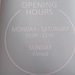 Opening Hours Sign. Gold Lettering Sign, Storefront Hours Sign, Store ...