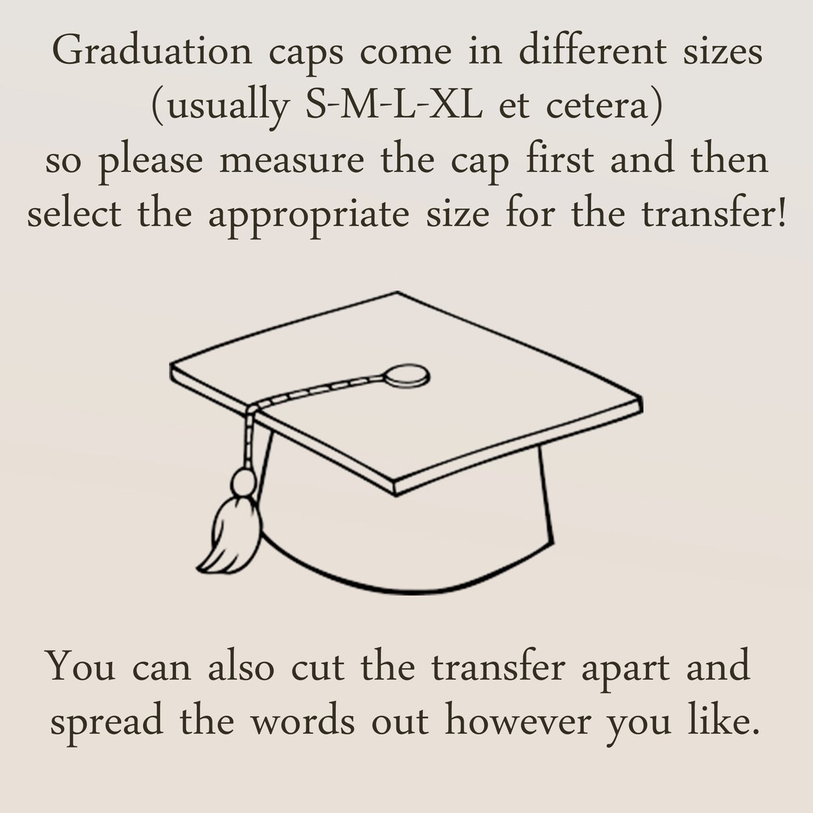 Custom Graduation Cap Transfer Personalized Graduation Cap | Etsy