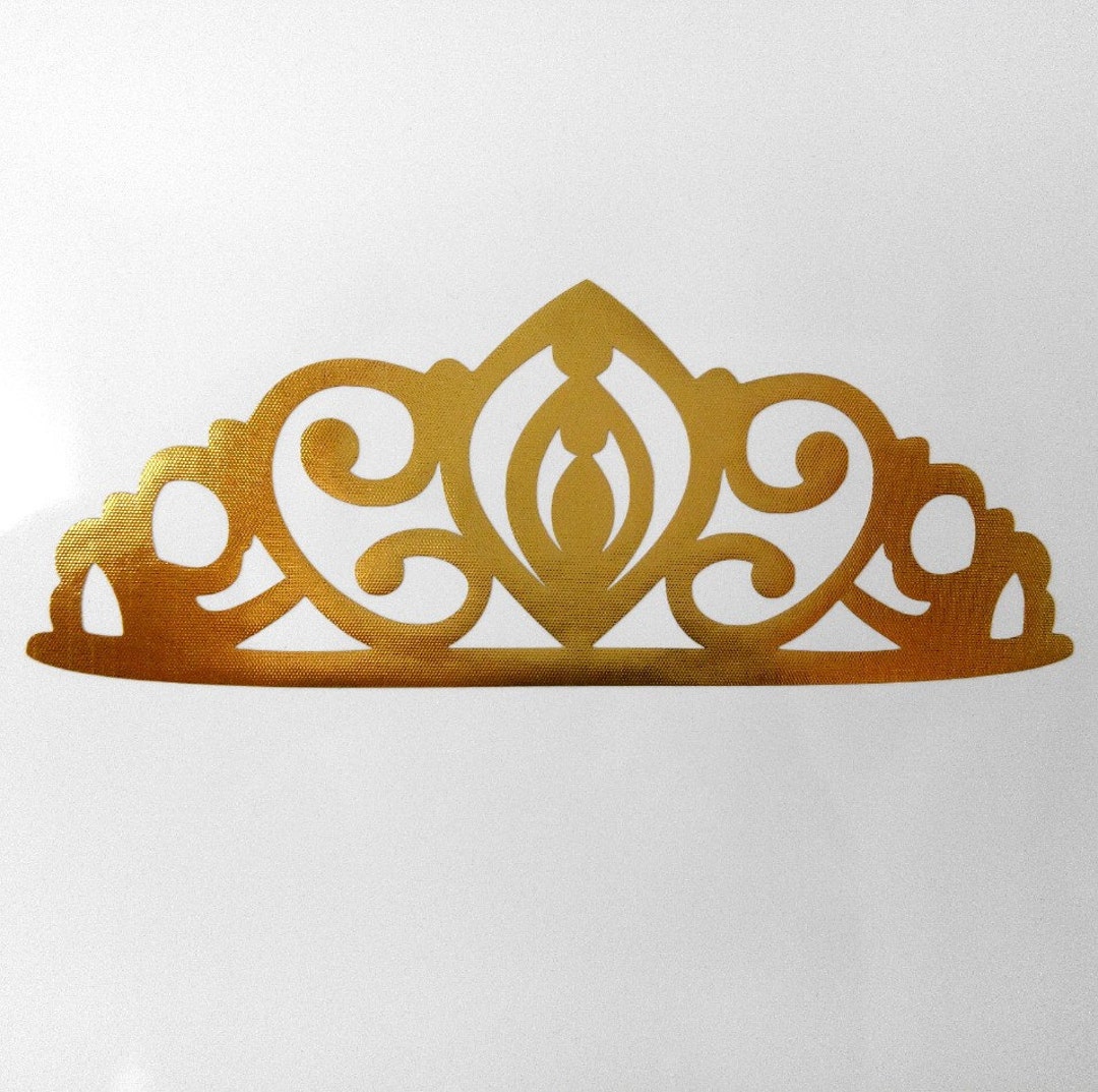 Gold Crown Decal, Vinyl Wall Stickers, Princess Room Crown Decal, Baby ...