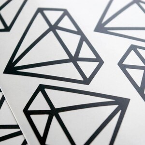 12 Gold Diamond Sticker, Diamond Sticker, Bachelorette Party Envelope ...