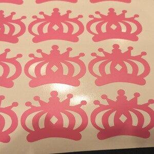 20 Gold Crown Stickers, Vinyl Stickers, Gold Envelope Seals, Princess ...