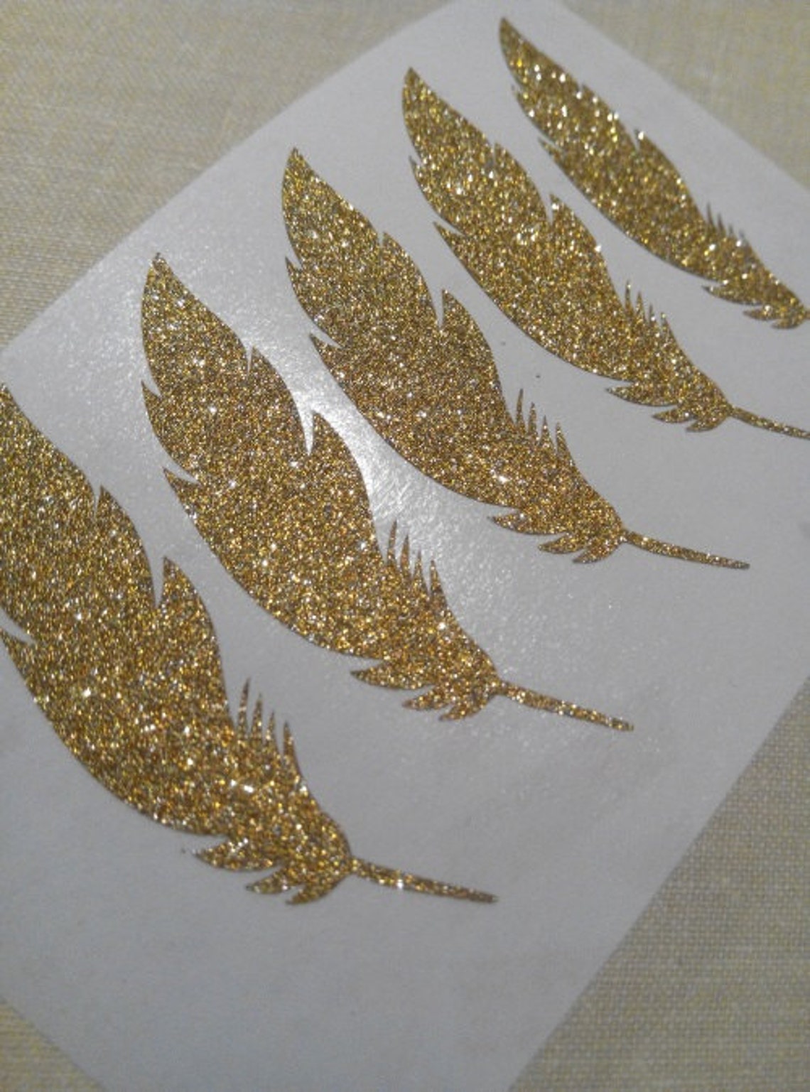20 Glitter Feather Stickers Baby Shower Decor Birthday | Etsy