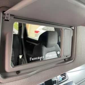 Passenger Princess Mirror Decal, Hot Girl Sticker, Sun Visor Decal ...