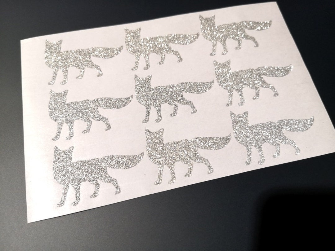 20 Fox Stickers, Glitter Envelope Seals, Planner Stickers, Gold Fox ...