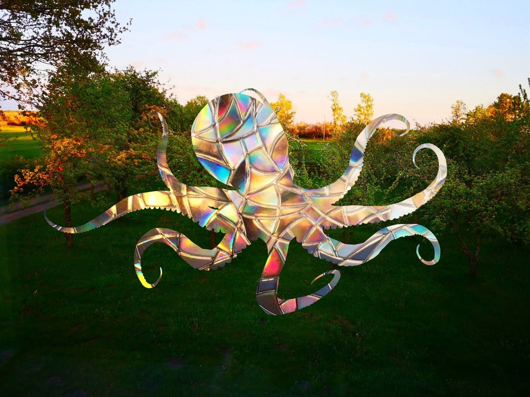 Octopus Suncatcher, Octopus Window Decal, Rainbow Maker, Suncatcher for ...
