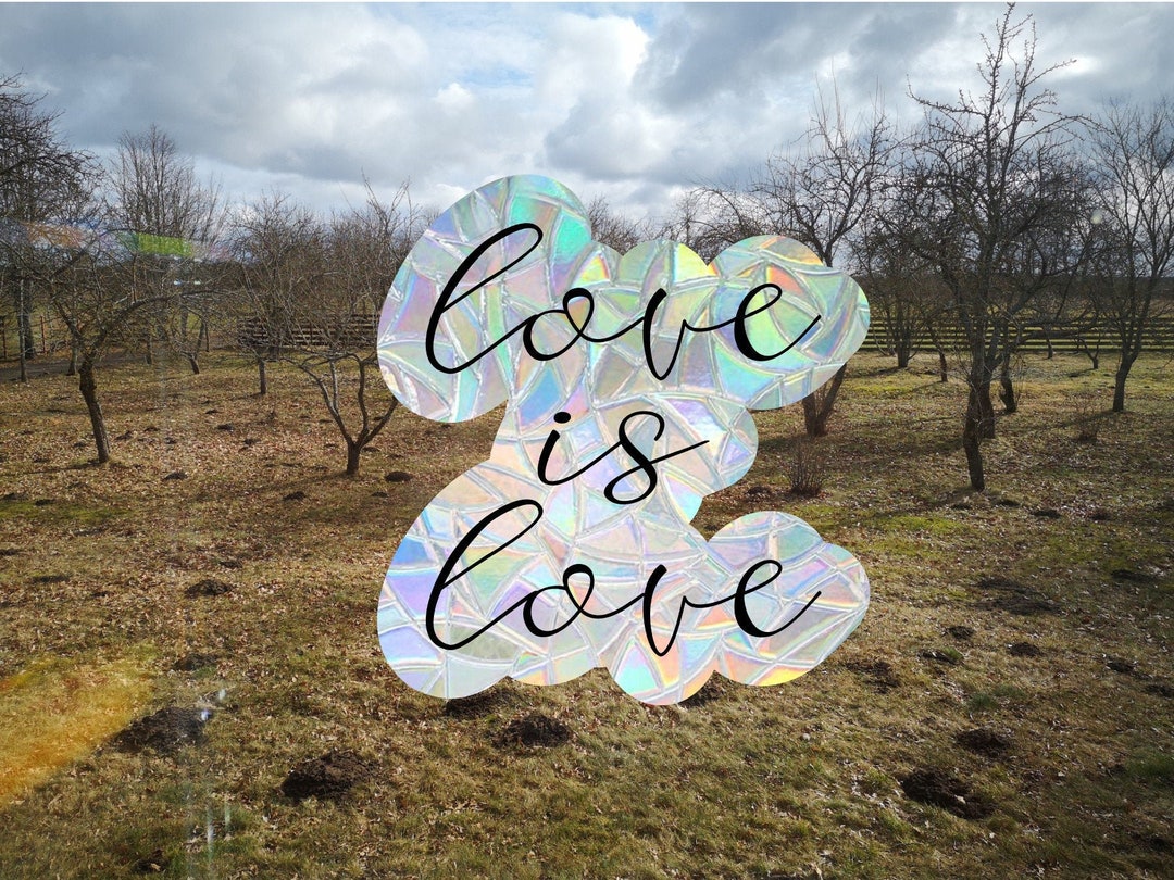 Love is Love Window Cling, Lgbtq Window Decal, Rainbow Maker ...