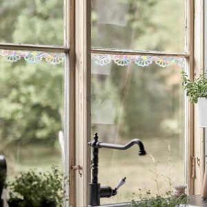 Lace Border Suncatchers, Window Pane Decorative Decal, Rainbow Maker ...