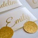 Custom Gold Name Sticker Wedding Invitation Seals - Etsy