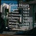 Salon Business Hours Decal, Storefront Sticker Sign, Custom Open Hours ...