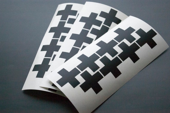 Cross Stickers Gold Plus Sign Decals Removable Wallpaper - Etsy