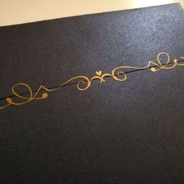 Gold Scroll Stickers - Etsy