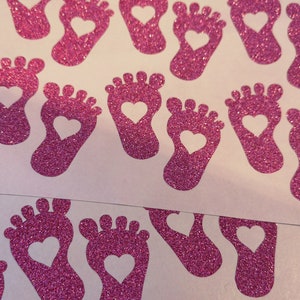15 Baby Feet Stickers, Baby Shower Envelope Seals, Gender Reveal Party ...