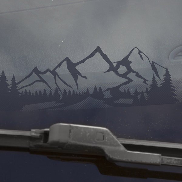 Mountain Windshield Decal - Etsy