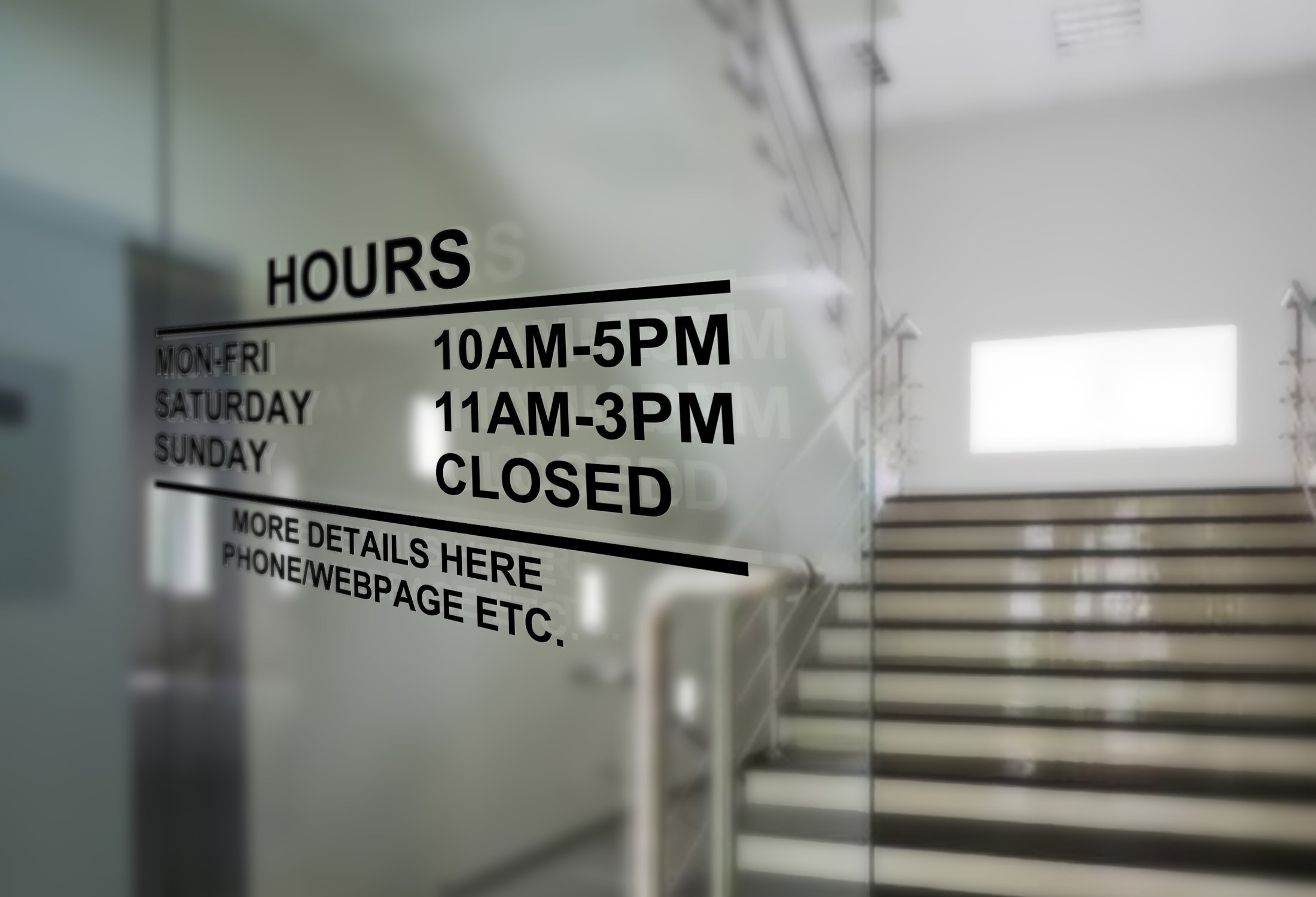 Customizable Business Hours Sign Custom Store Front Sign - Etsy UK