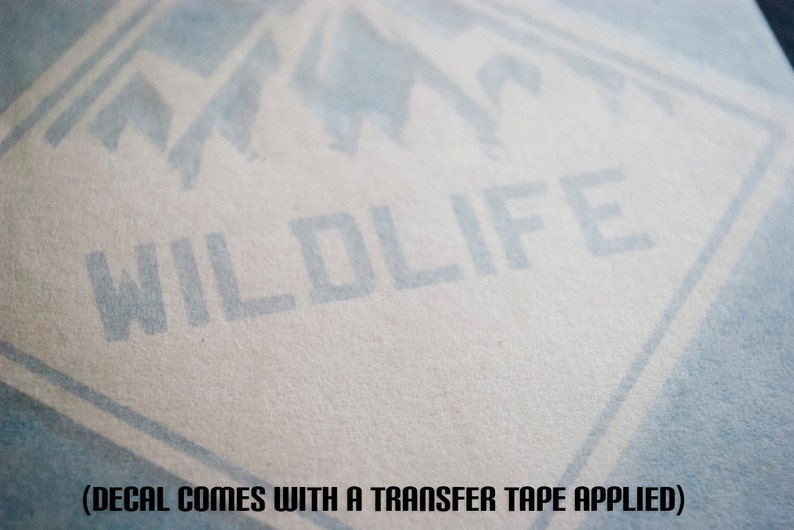 Wildlife Vinyl Decal - Car Sticker - Laptop Sticker - Window & Bumper ...
