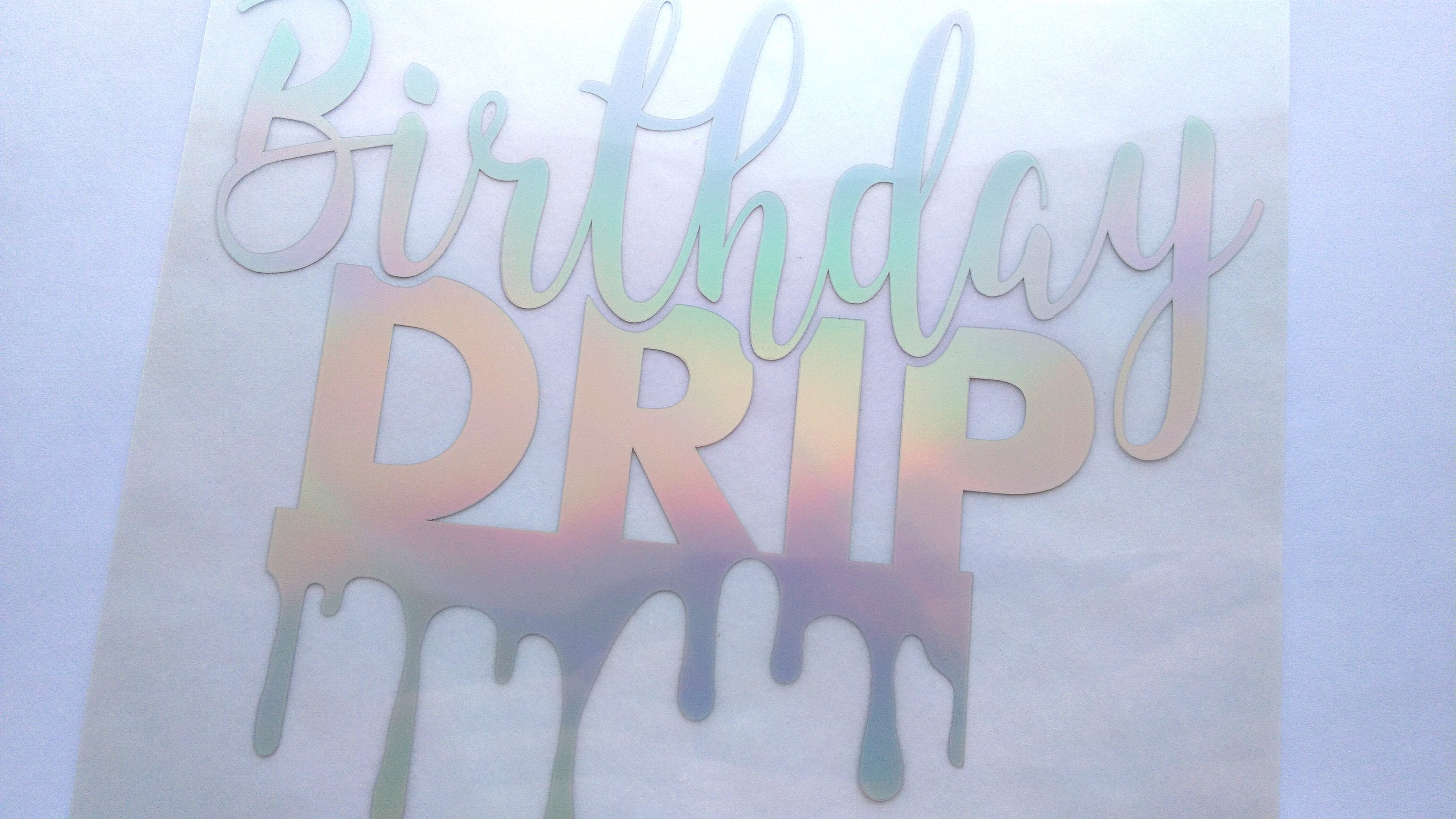 Birthday Drip Iron on Transfer, Glitter Diy Drip Squad Shirt, Birthday ...