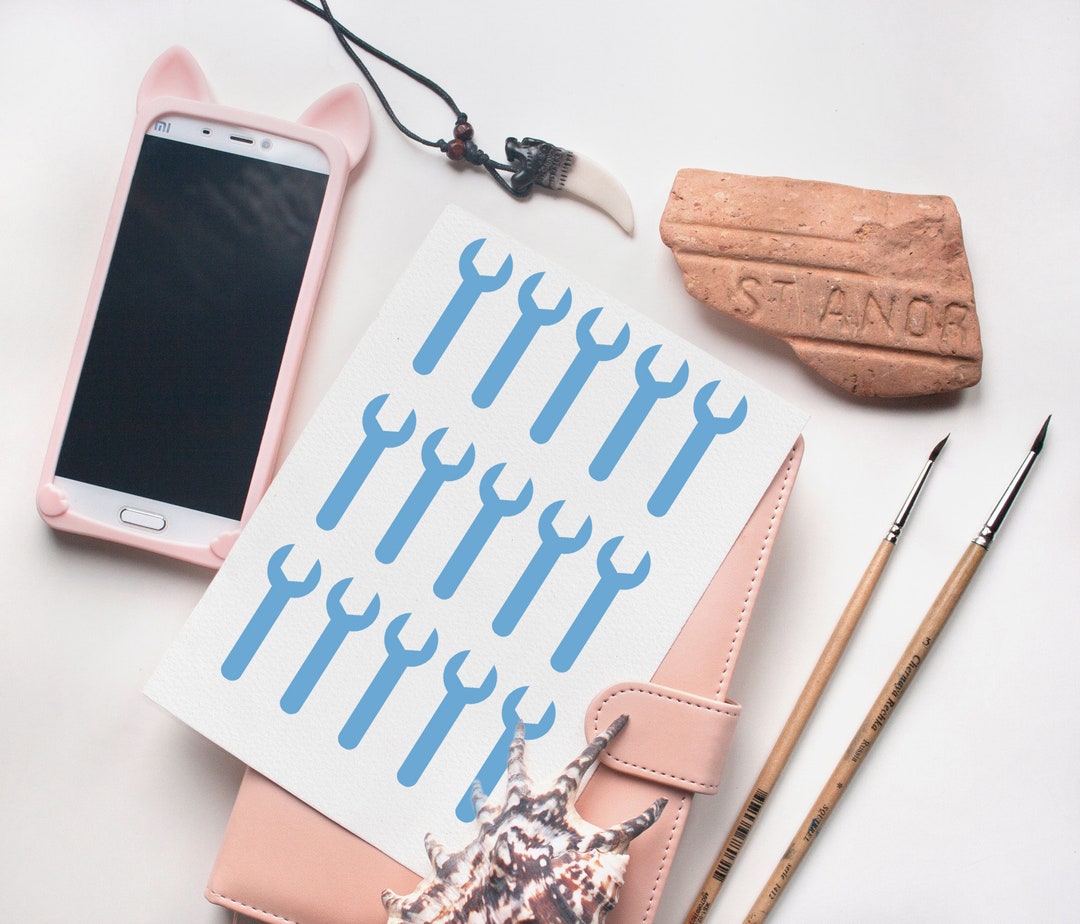 24 Wrench Stickers, Toolbox Stickers, Tool Stickers, Work in Progress ...