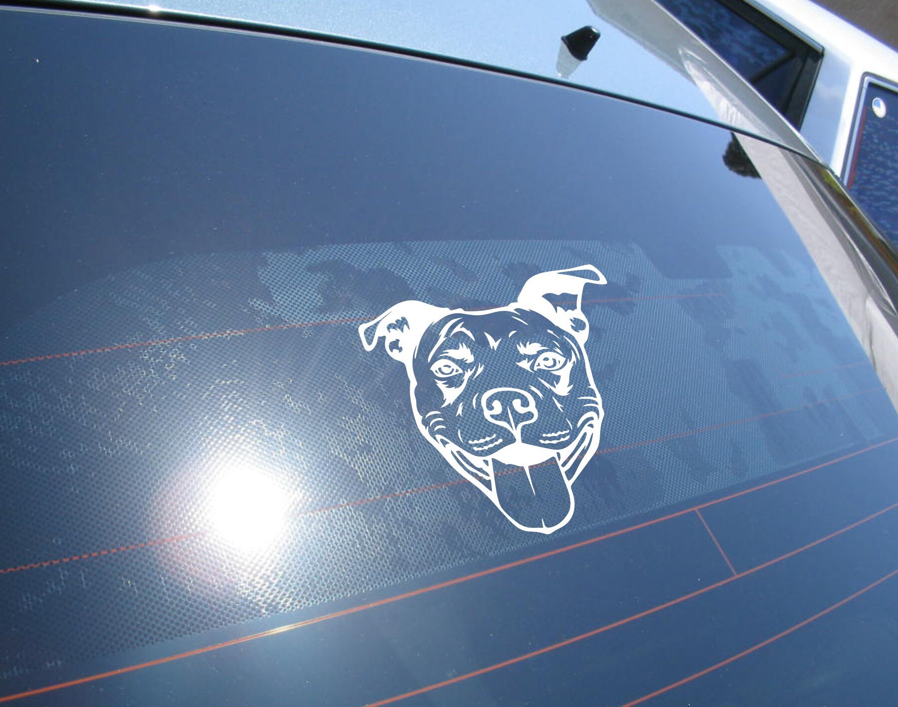 Pitbull Sticker, Pit Bull Decal, Dog Sticker, Car Decals, MacBook Vinyl ...