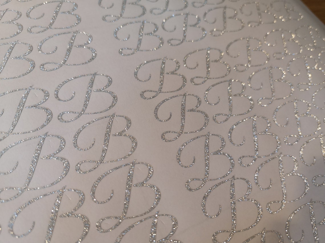30 Custom Letters Stickers Glitter Custom Letters Custom | Etsy