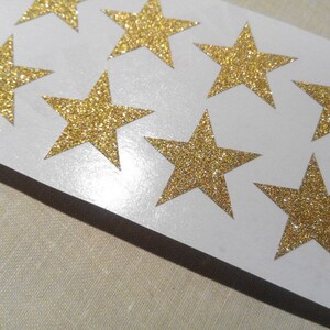 20 Glitter Star Stickers, Baby Shower Decor, Birthday Invitation Decor ...